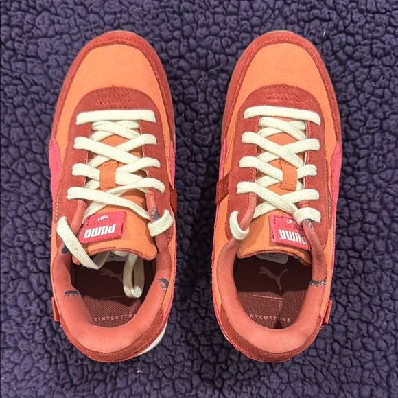 Puma | Shoes | Puma Orange Sneakers Classic Lowtop Style | Poshmark